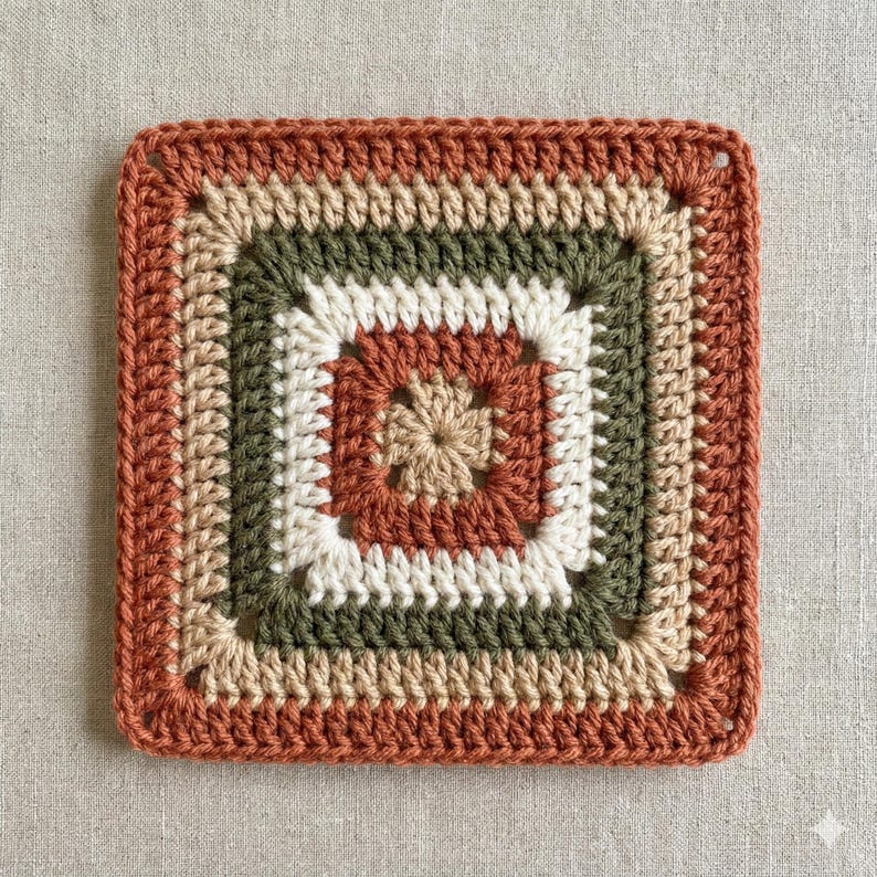 Beginner to Confident Granny Square Bundle | 6 Crochet Square Patterns ...
