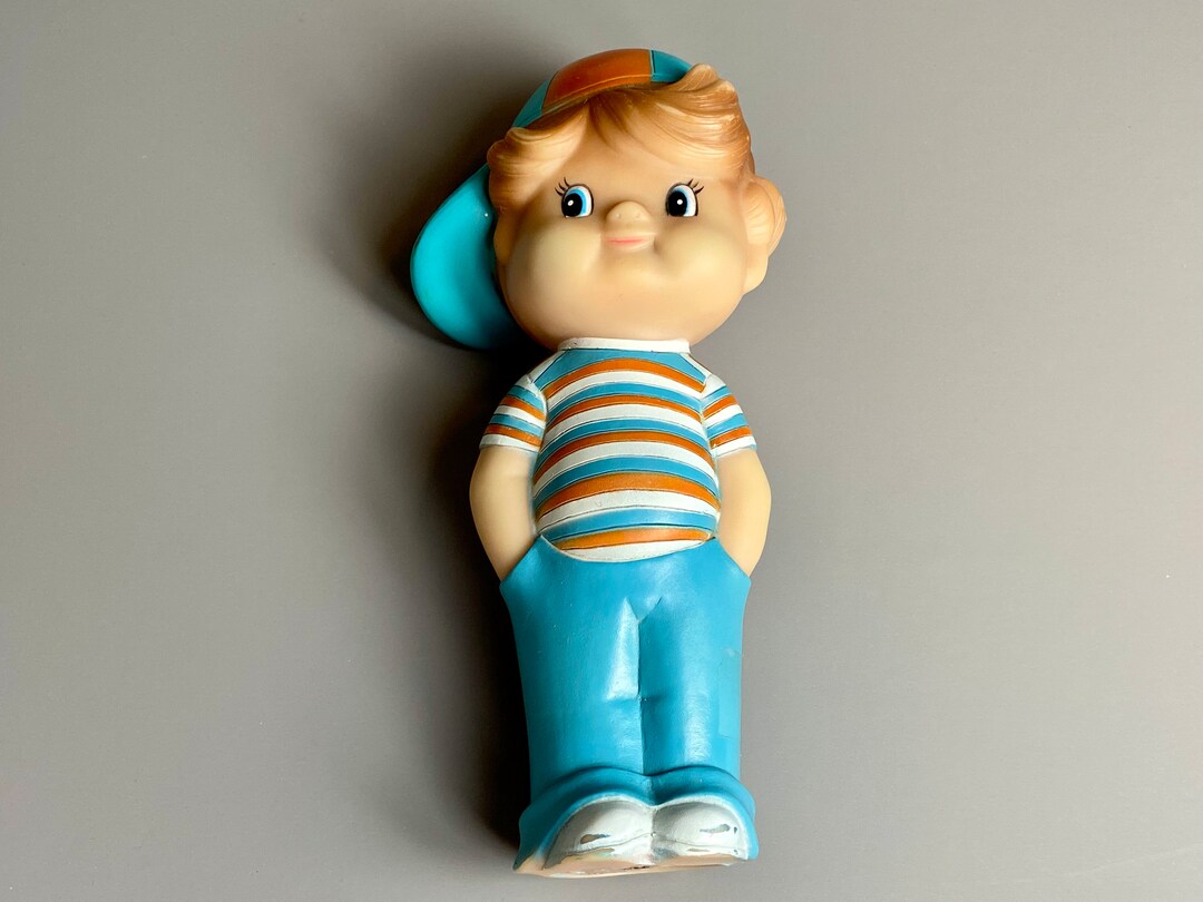 Vintage Gerber Kid Rubber Squeak Toy, 1985 Gerber Products Co, Little ...