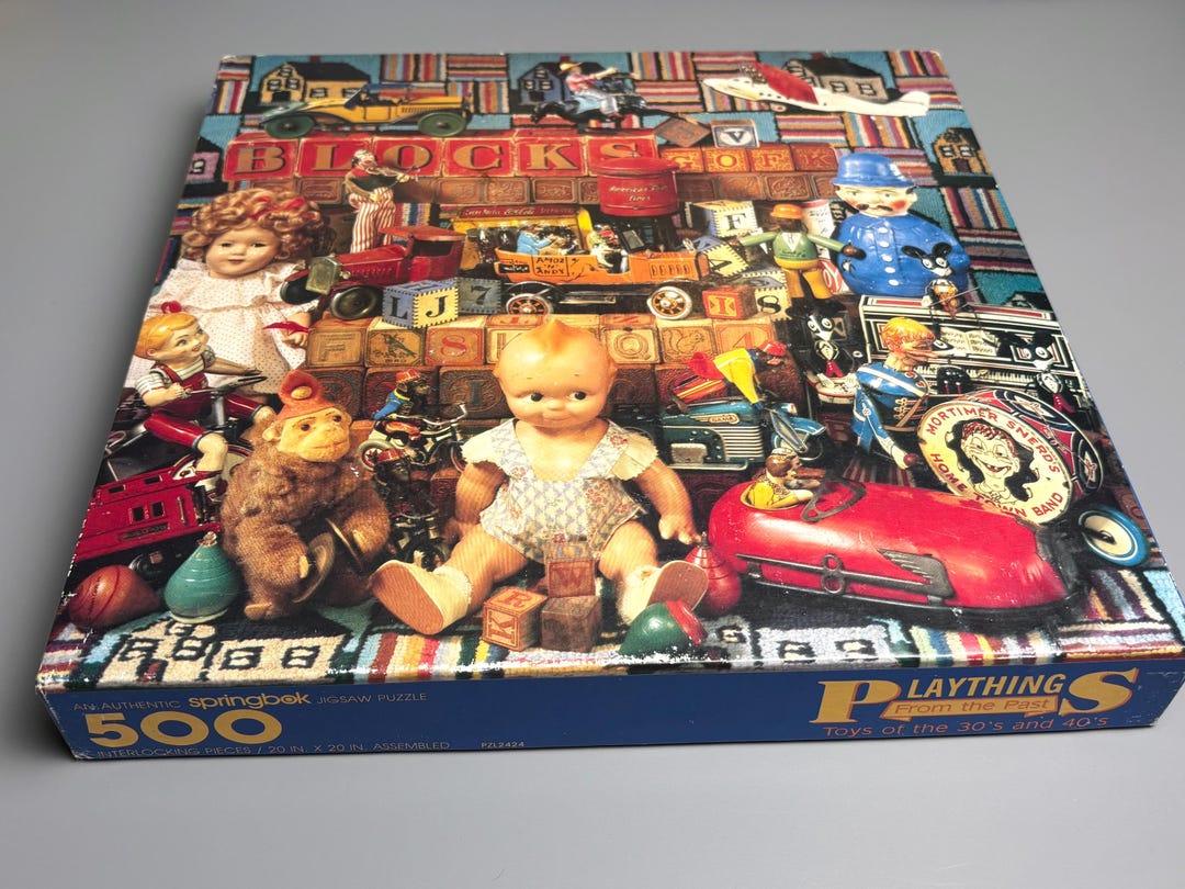 Vintage Springbok Puzzle, Playthings From the Past, 500 Piece Puzzle, Complete Set - Etsy