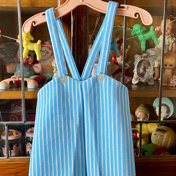 Striped Overalls - Etsy