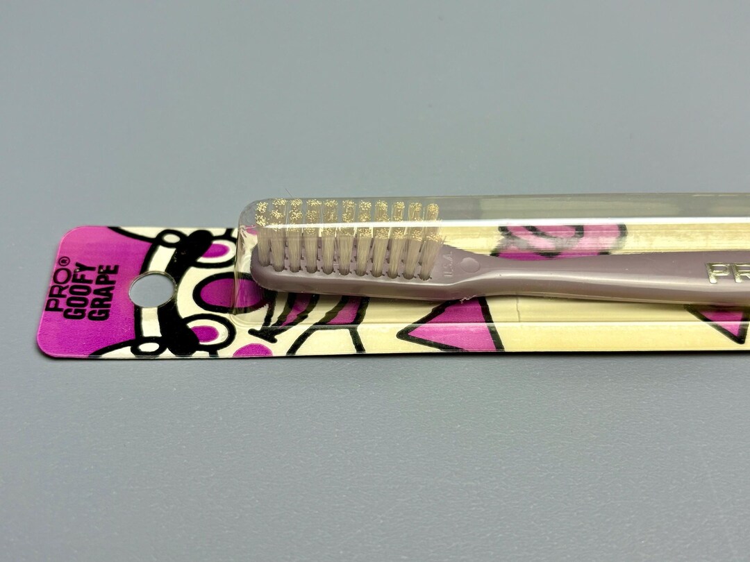 Vintage PRO Kids Toothbrush, Goofy Grape, Scented Toothbrush, NOS - Etsy