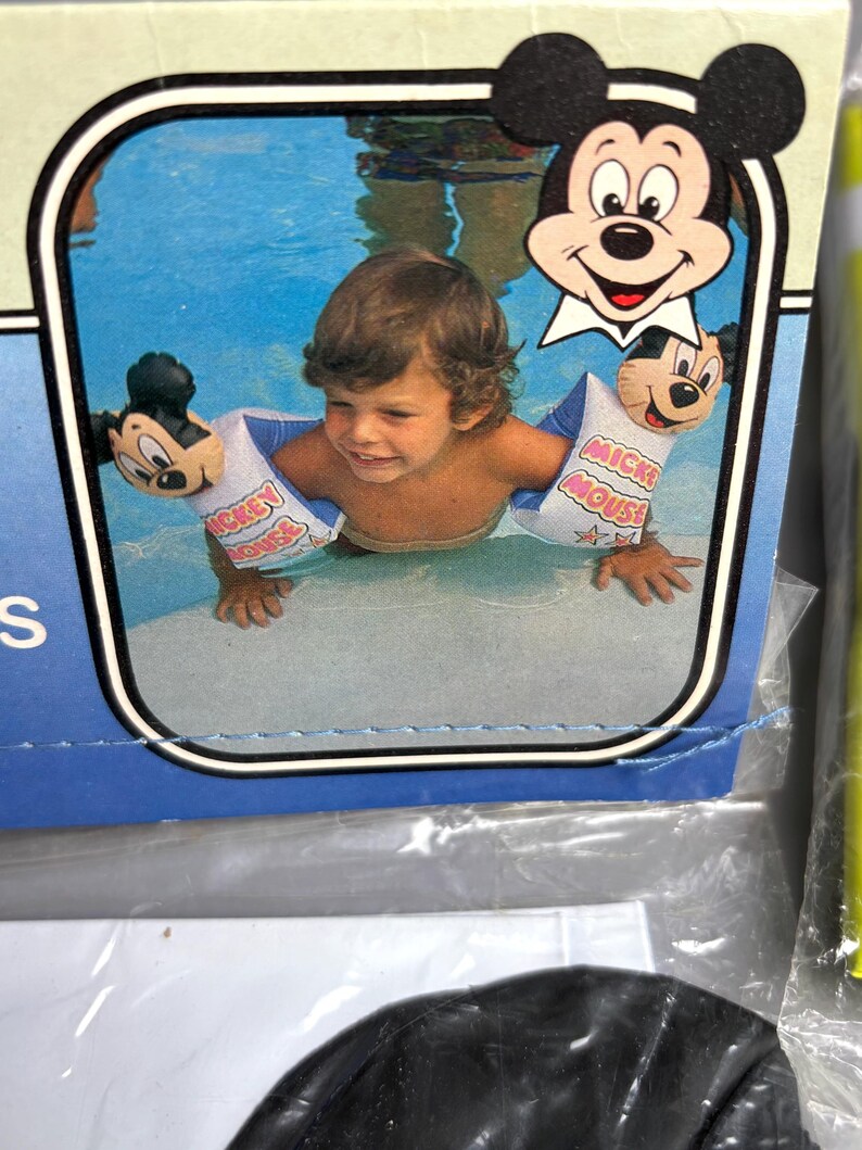 Vintage the Waterline Mickey Mouse Pool Floaties and Raft, Walt Disney ...
