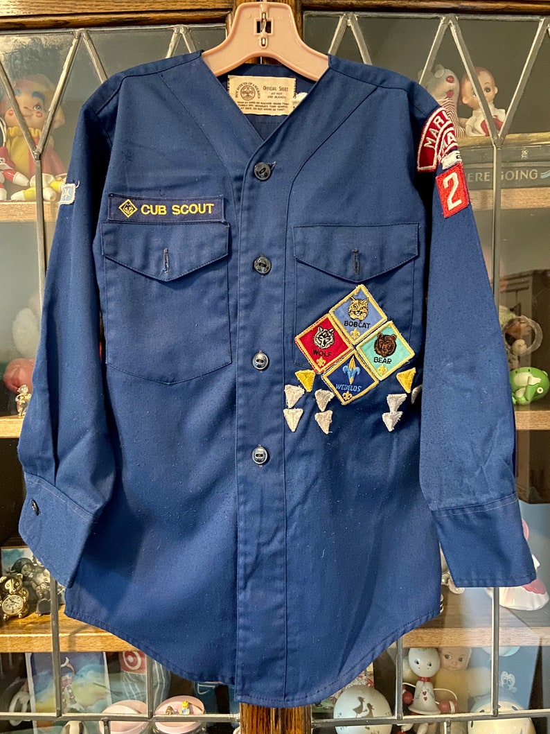 Vintage Cub Scout Uniform Shirt, Boy Scouts of America, Marlboro ...