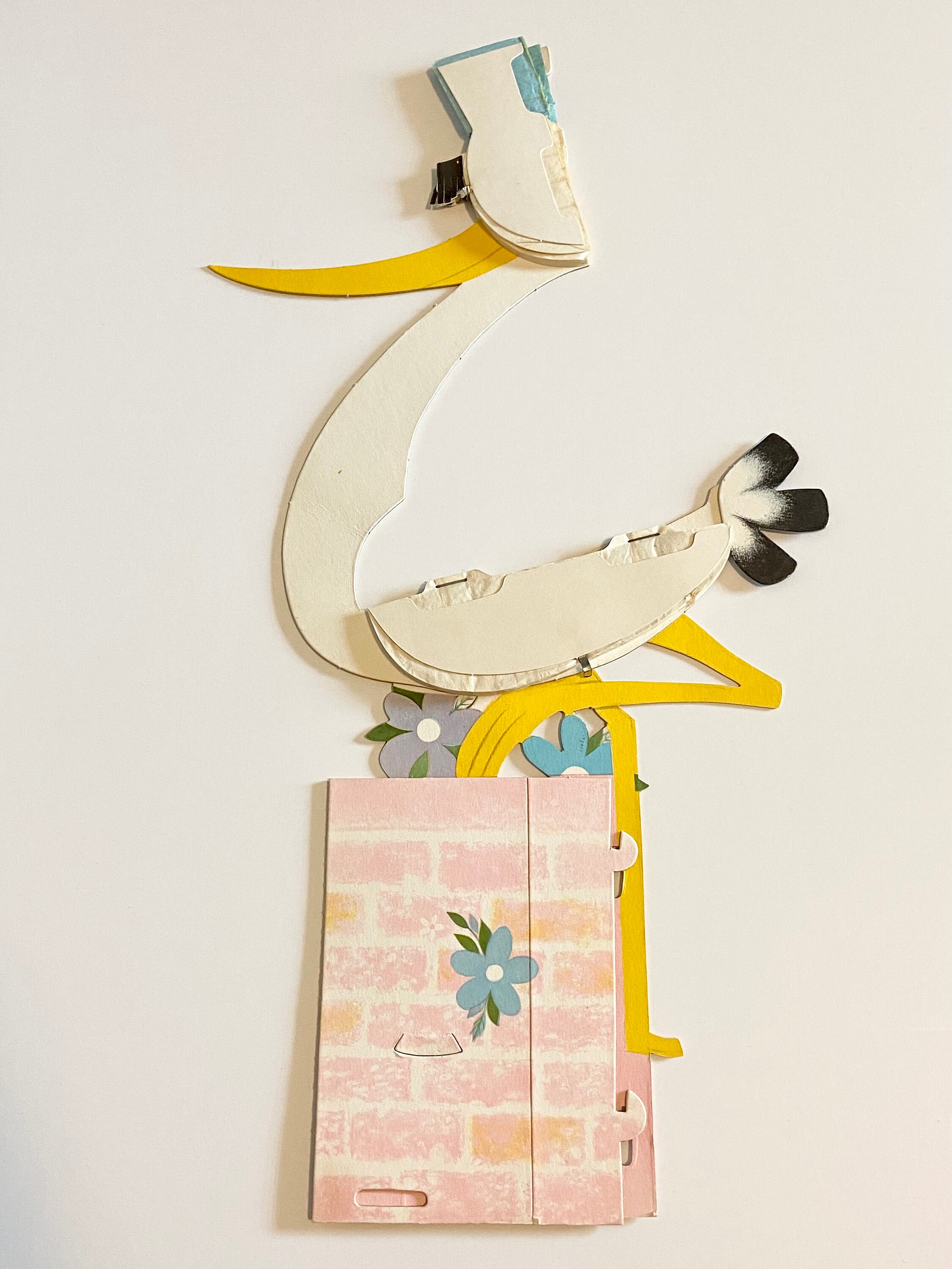 Vintage Hallmark Stork Centerpiece, Baby Shower Decor, Honeycomb Stork ...