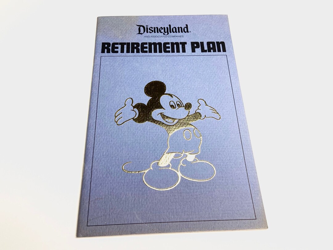 Vintage Disneyland Employee Retirement Plan Booklet, 1970s, Walt Disney ...