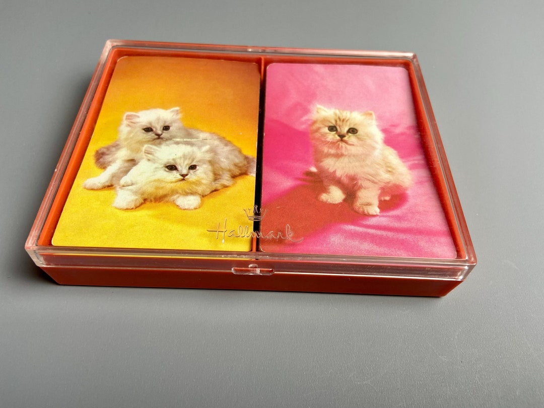 Vintage Hallmark “charmers” Playing Cards, Bridge, Double Deck, Kitty ...