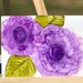Abstract Purple Roses - Alcohol Ink on Yupo - Craft Plastic - Flowers ...