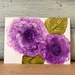 Abstract Purple Roses Alcohol Ink on Yupo Craft Plastic Flowers Fluid ...