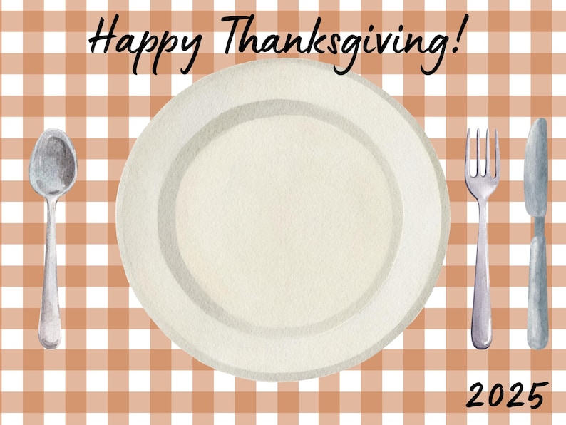 Classroom Thanksgiving Placemat - Etsy