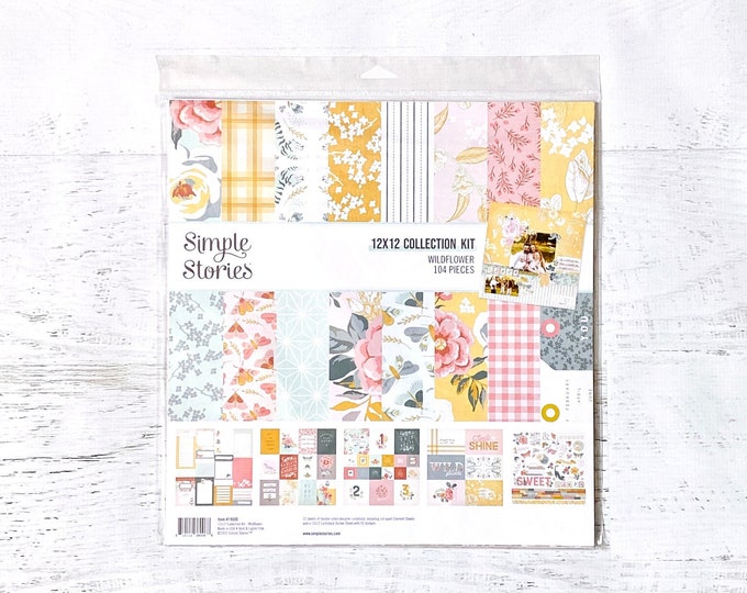 Simple Stories Wildflower Collection Kit, 12x12", Paper Crafting ...