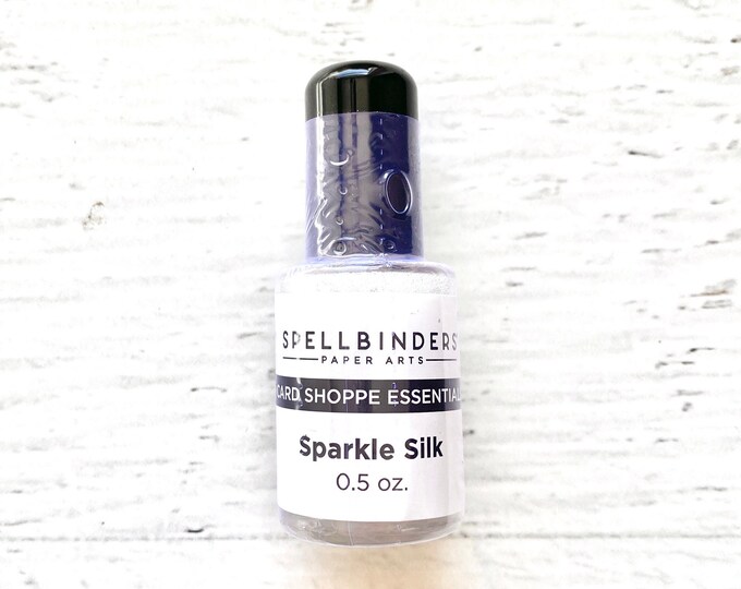 Spellbinders Sparkle Silk, 0.5 Oz, Iridescent Shimmer, Clear Sparkle ...