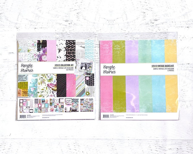 Simple Stories Simple Vintage Life in Bloom Collection or Basics Kit ...
