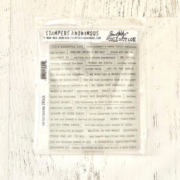 Tim Holtz Tiny Text Stamps - Etsy