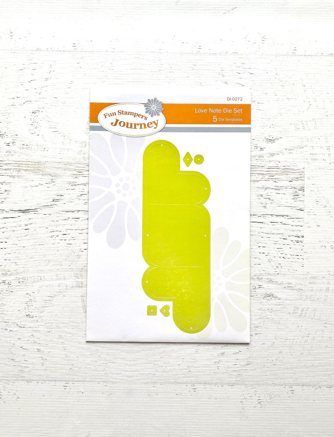 Spellbinders Love Note Die, 9.75x3.25", 5pc, Die Cut Size 3.25" Square ...