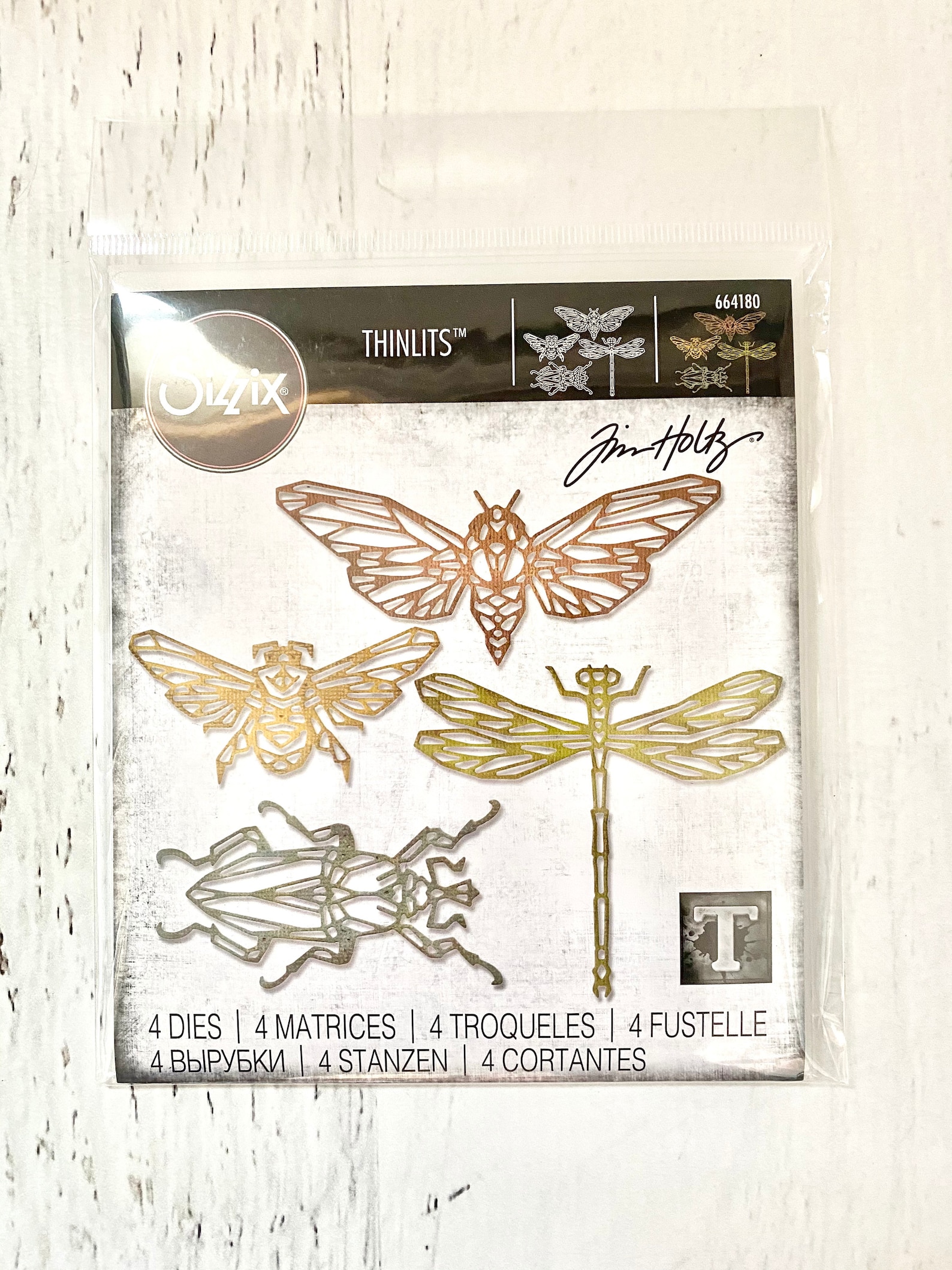 Tim Holtz Geo Insects Thinlits Sizzix Dies 5 Dies/pkg - Etsy