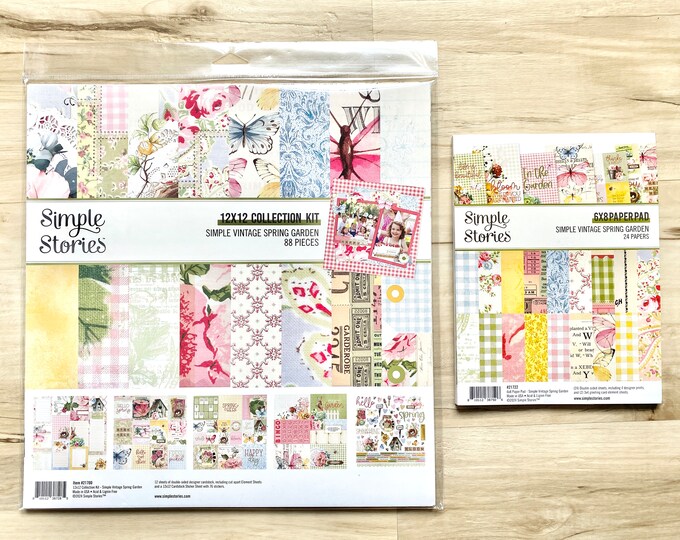 Simple Stories Simple Vintage Spring Garden Collection Kit or 6x8 Pad ...