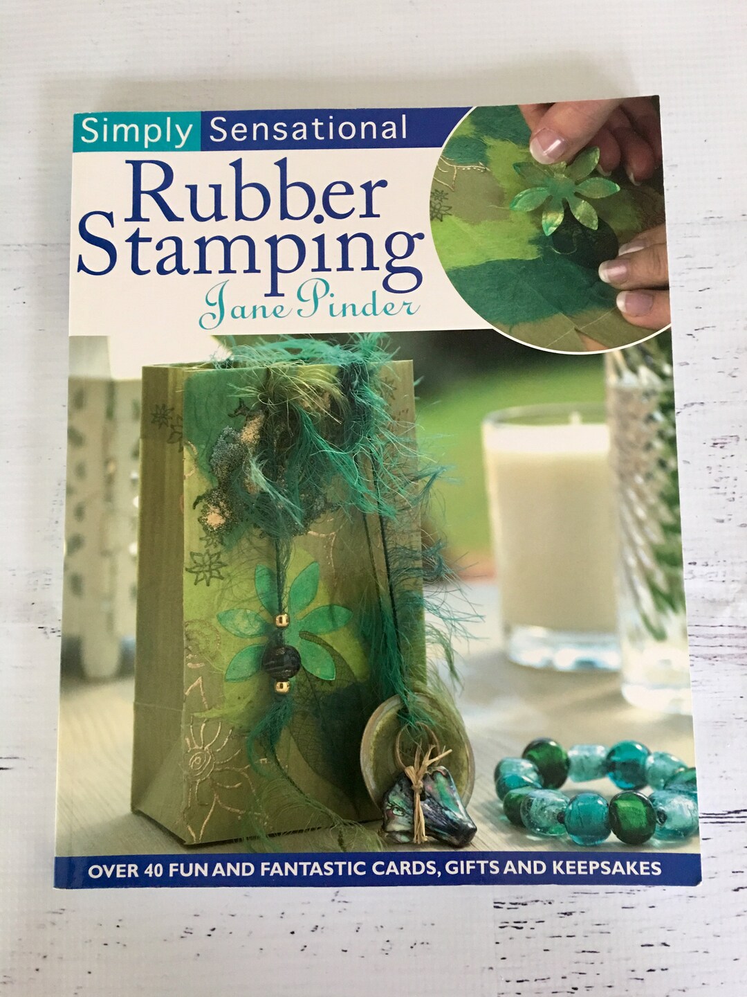 Book, Simply Sensational Rubber Stamping by Jane Binder, Soft Cover ...