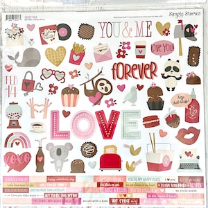 Simple Stories Sweet Talk Collection Kit for Scrapbooking, Card Making ...