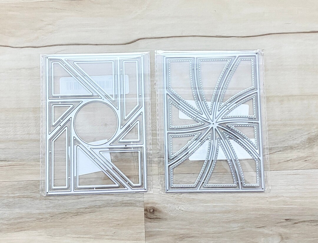 Unbranded Paper Piecing Dies, Set of 2, Starburst & Circle Center, A2 ...
