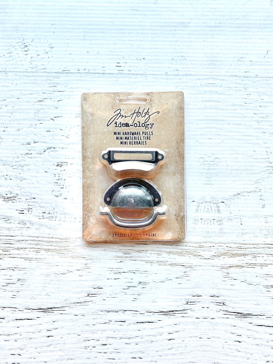 Tim Holtz Idea-ology Mini Hardware Pulls, Metal, Silver Finish, Altered ...
