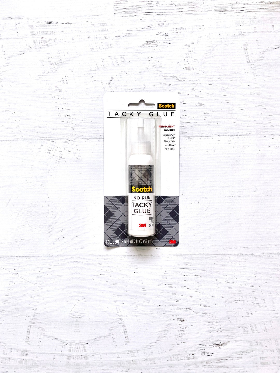 Scotch 3M Permanent Tacky Glue 2 Oz, Precision Tip, Dries Clear, No Run ...