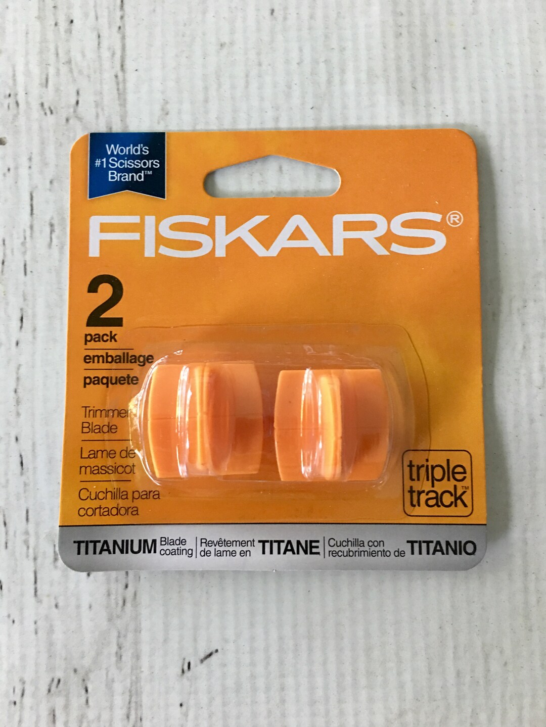 Fiskars 2 Pack Trimmer Blade, Titanium upgraded Cutting, Scrapbooking ...