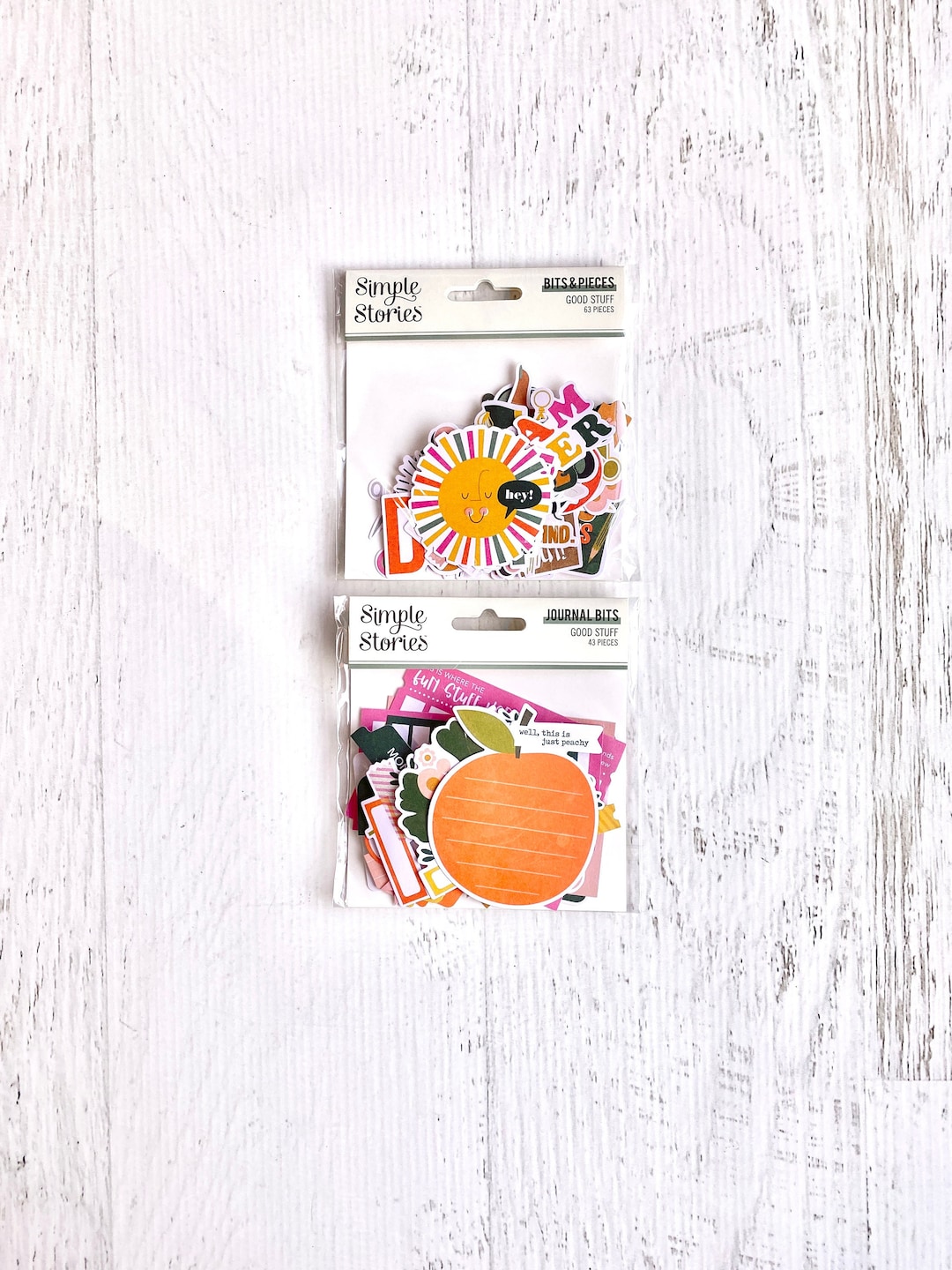 Simple Stories Good Stuff Bits & Pieces (63 Pcs) or Journal Bits (43 ...