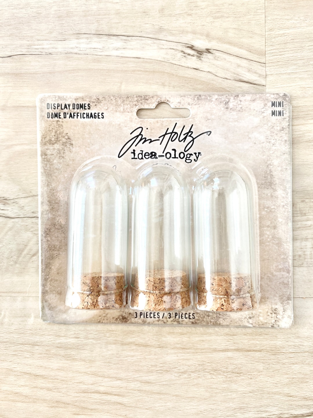 Tim Holtz Ideaology Mini Display Domes, Glass, Paper Crafting, Mixed ...