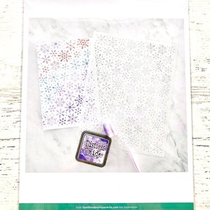 Spellbinders 8.5x11" Blizzard Stencil, Paper Crafting, Plastic ...