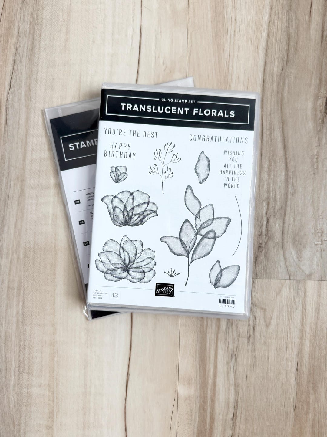 Stampin' up Translucent Flowers, Stamp & Die Set, Open Box, Cling Mount ...