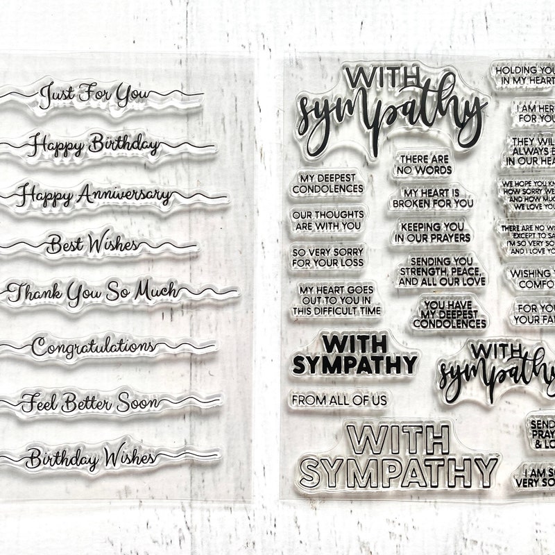 Sympathy Stamp - Etsy