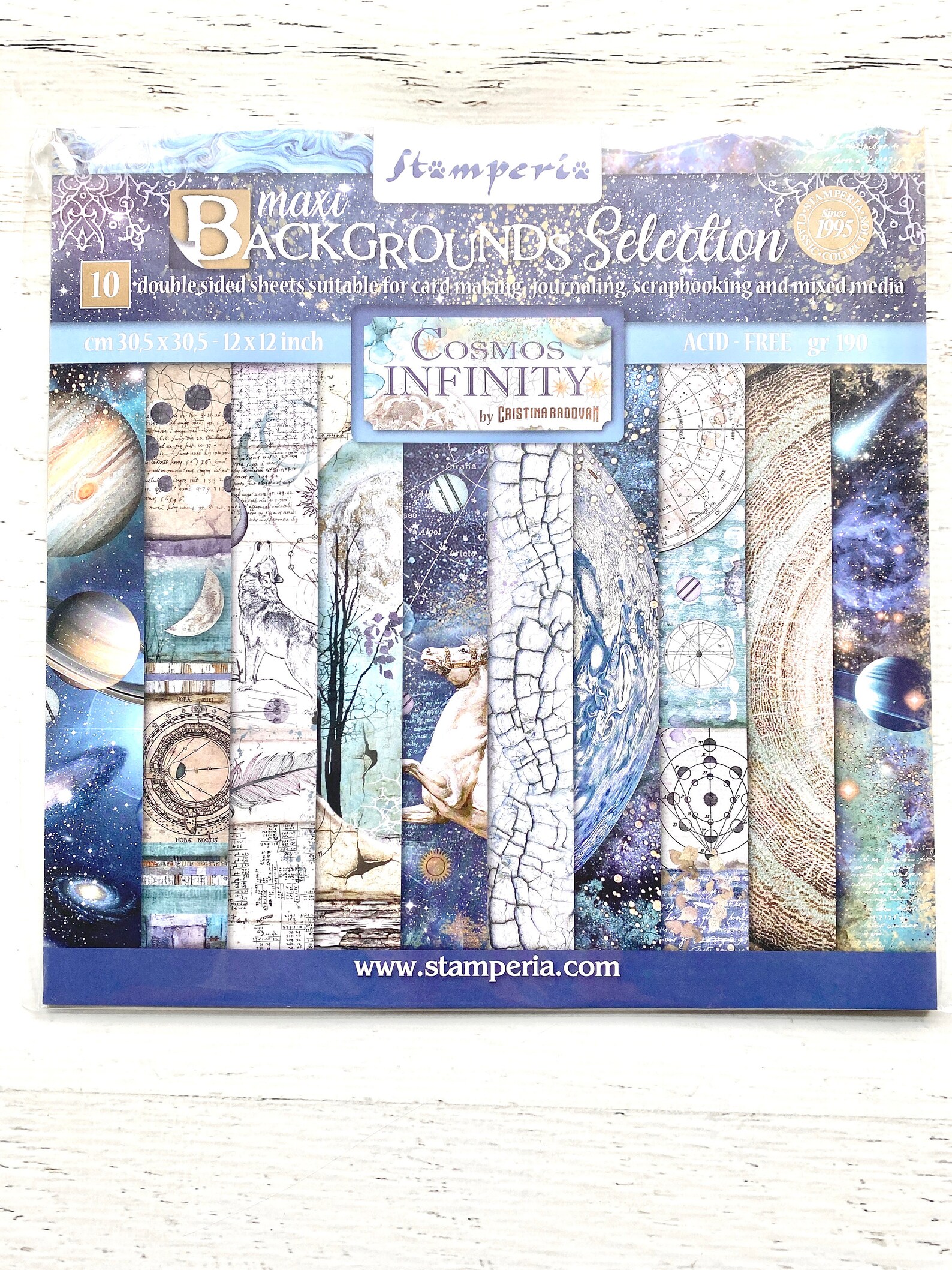 Stamperia Cosmos Infinity Paper Collection or Maxi Backgrounds ...