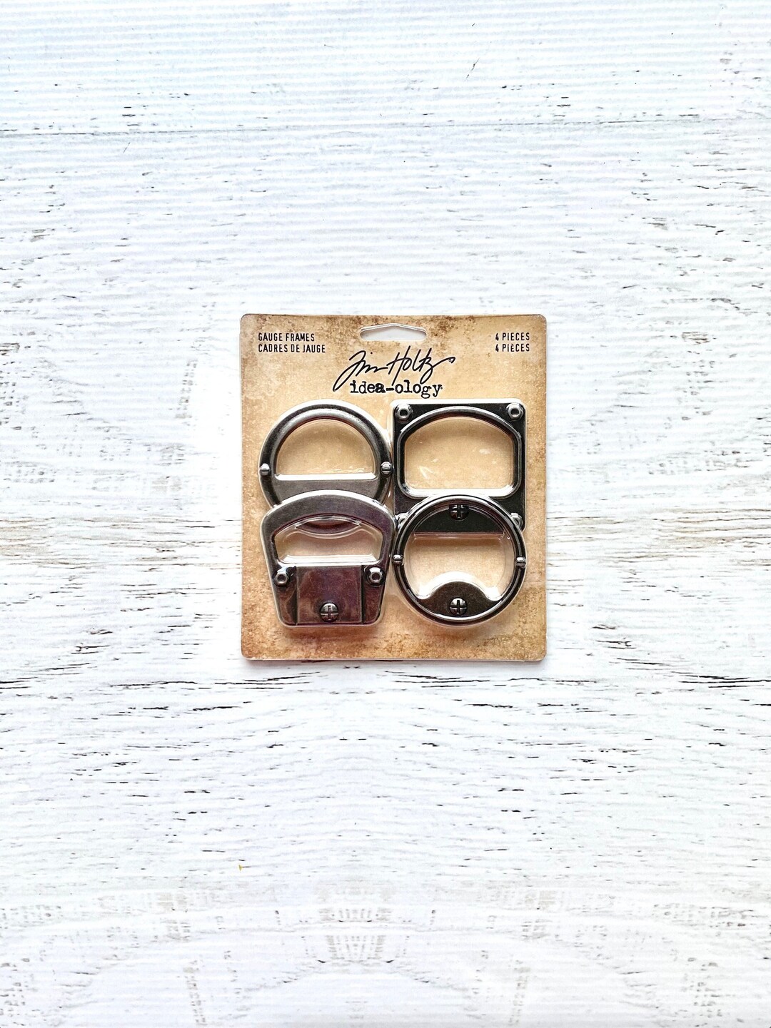 Tim Holtz, Ideaology, Guage Frames, Metal Embellishments, 4/pkg, Paper ...