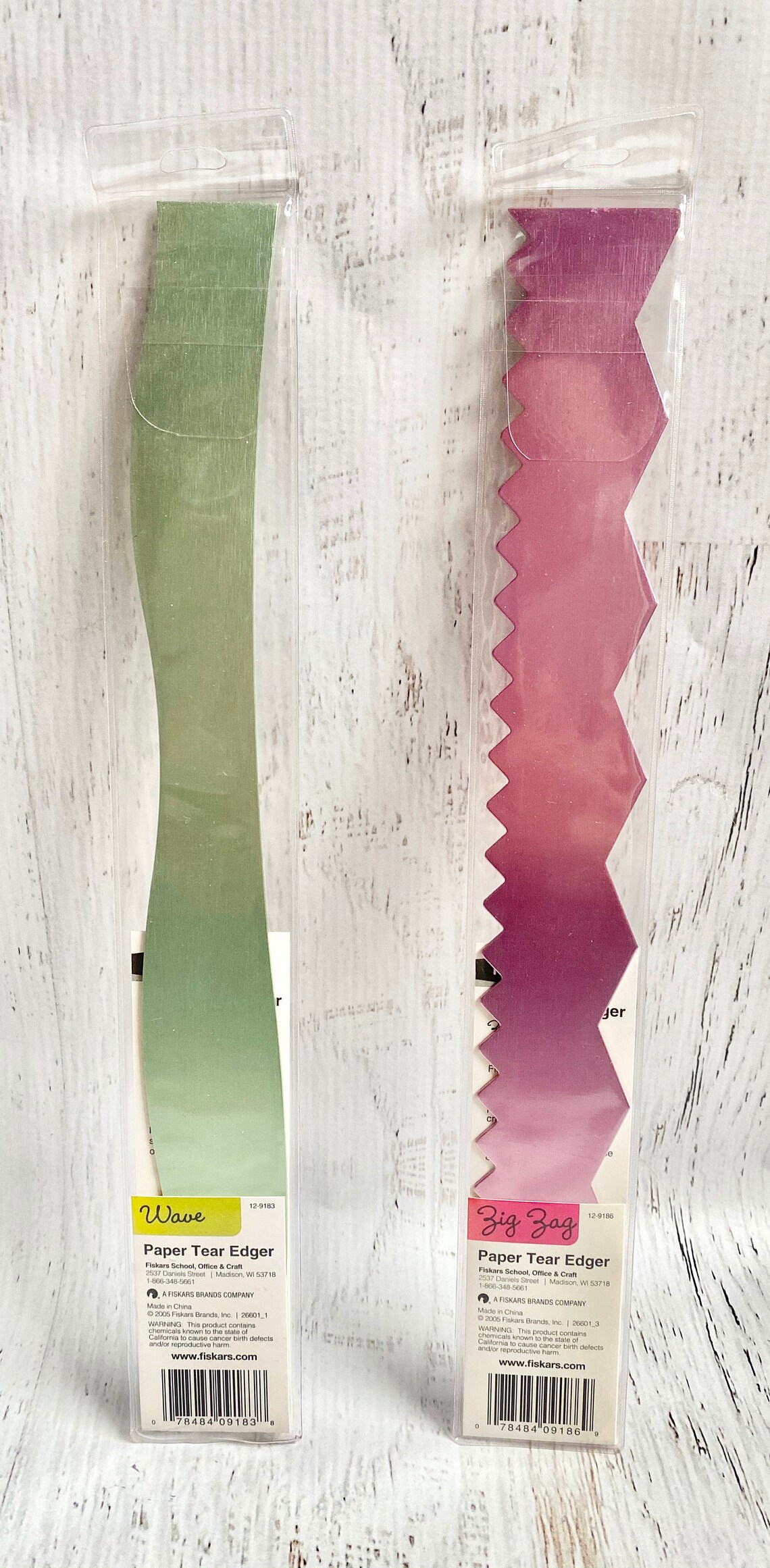 Fiskars Tear Ruler, Zig Zag or Wave 13 5/8 Inch Size, Metal, Tear Paper ...