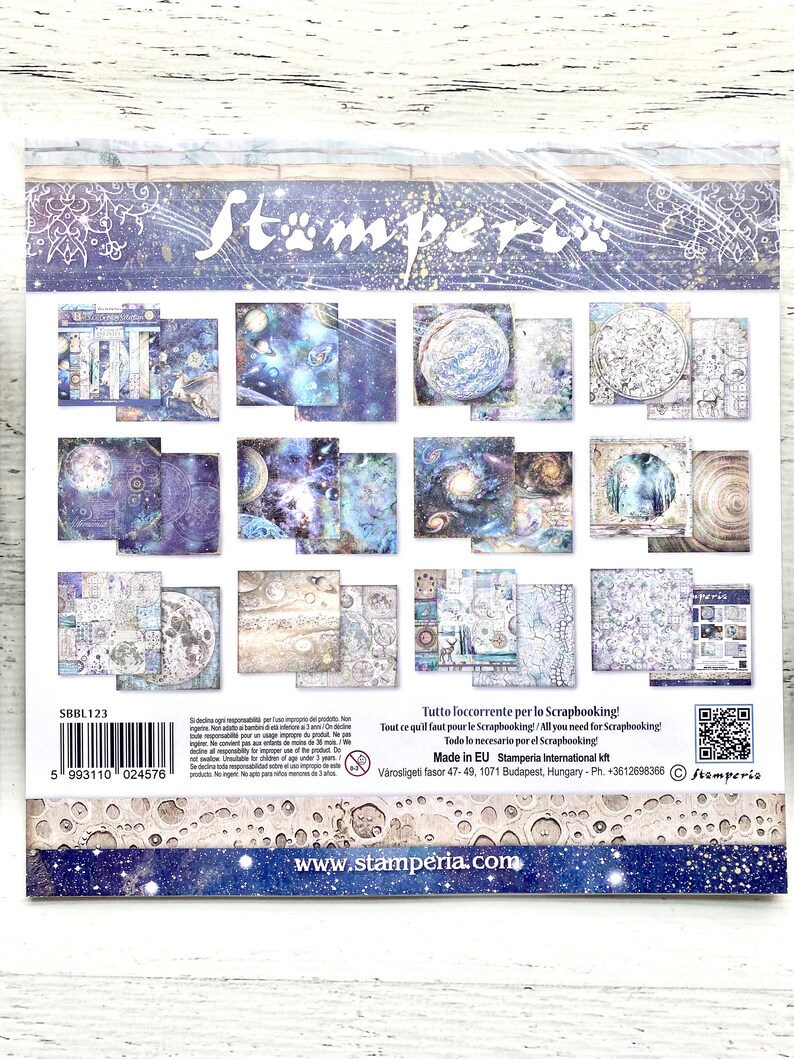Stamperia Cosmos Infinity Paper Collection or Maxi Backgrounds ...