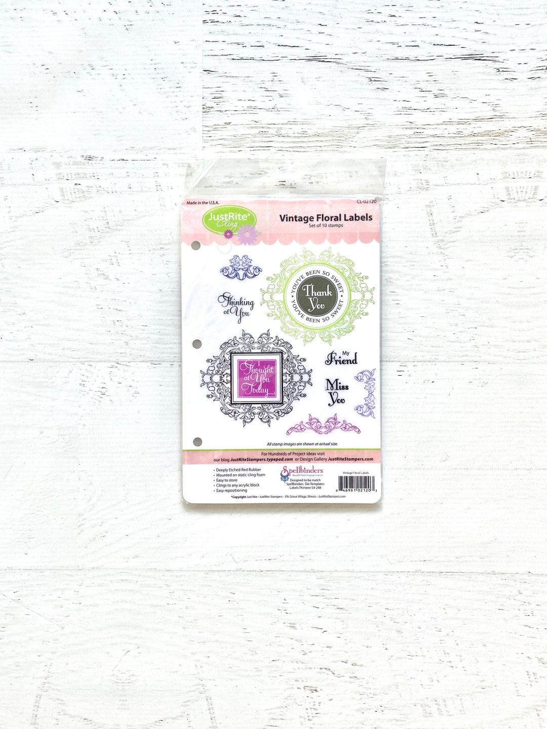Spellbinders Stamp Die Set, Vintage Floral Labels, 10 Pc, Gently Used ...