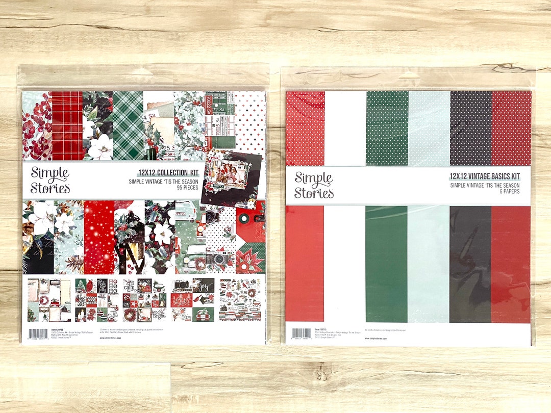 Simple Stories Simple Vintage Tis the Season Collection Kit or Basics ...