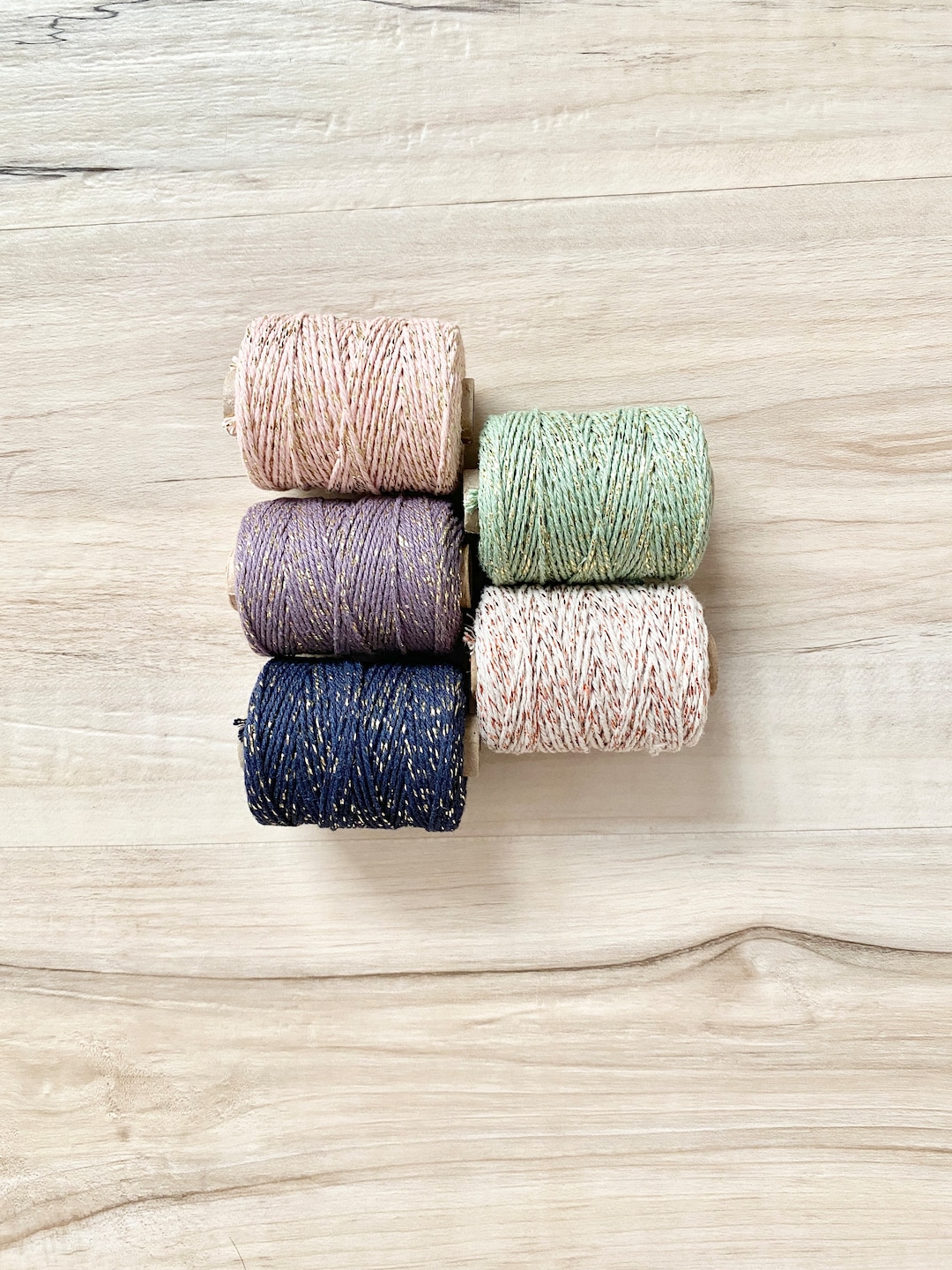 Vivant Cotton Cord With Metallic Lurex Cord, 6 Yards, Scrapbook, Card ...