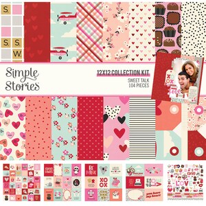 Simple Stories Sweet Talk Collection Kit for Scrapbooking, Card Making ...