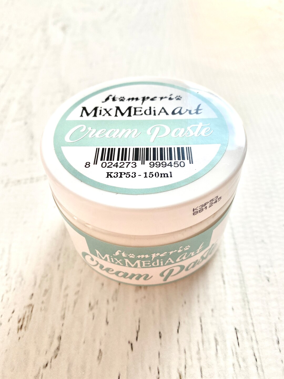 Stamperia Cream Paste for Mixed Media Art, Texture Paste (matte), 150ml ...
