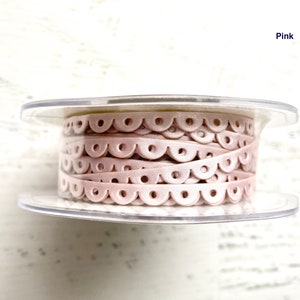 May Arts 1/4" Adhesive Scalloped Border Ribbon, 2 Yds, Multiple Colors ...