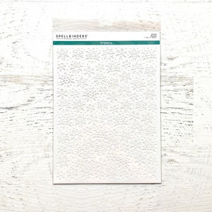 Spellbinders 8.5x11" Blizzard Stencil, Paper Crafting, Plastic ...