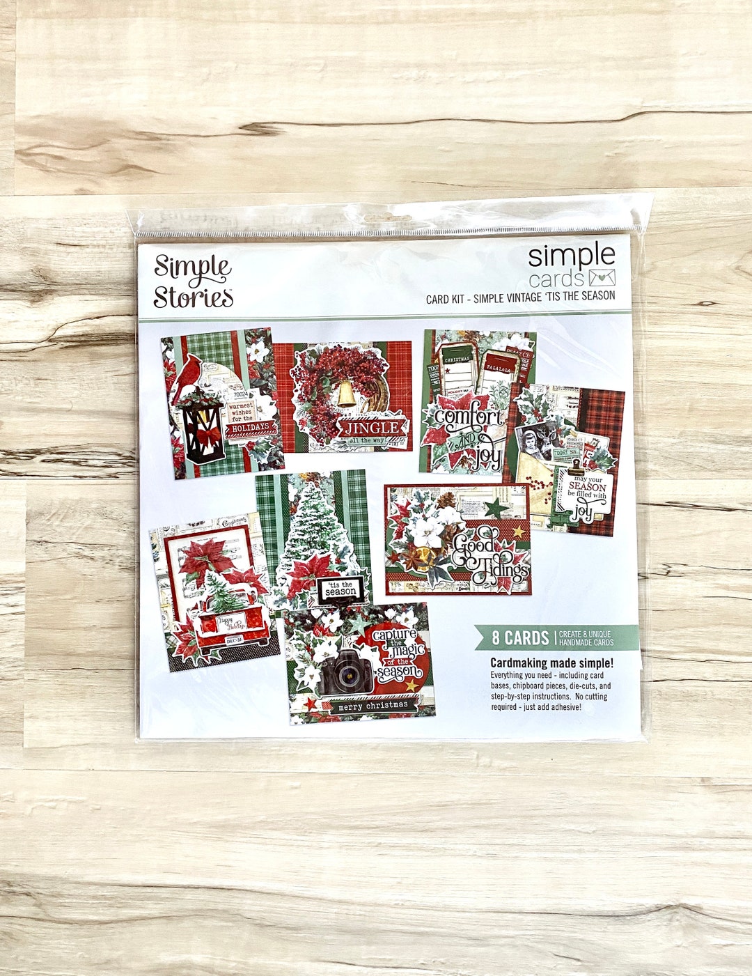 Simple Stories Simple Vintage Tis the Season Card Kit, 8 Cards, Diy ...
