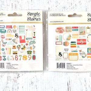 Simple Stories Hello Today Bits & Pieces (57 Pcs) or Journal Bits (39 ...
