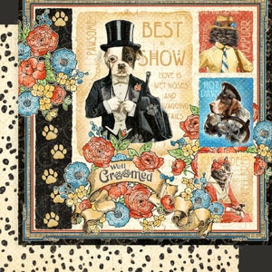 Graphic 45 Well Groomed Board Book Album and Treat Box Kit, Includes ...