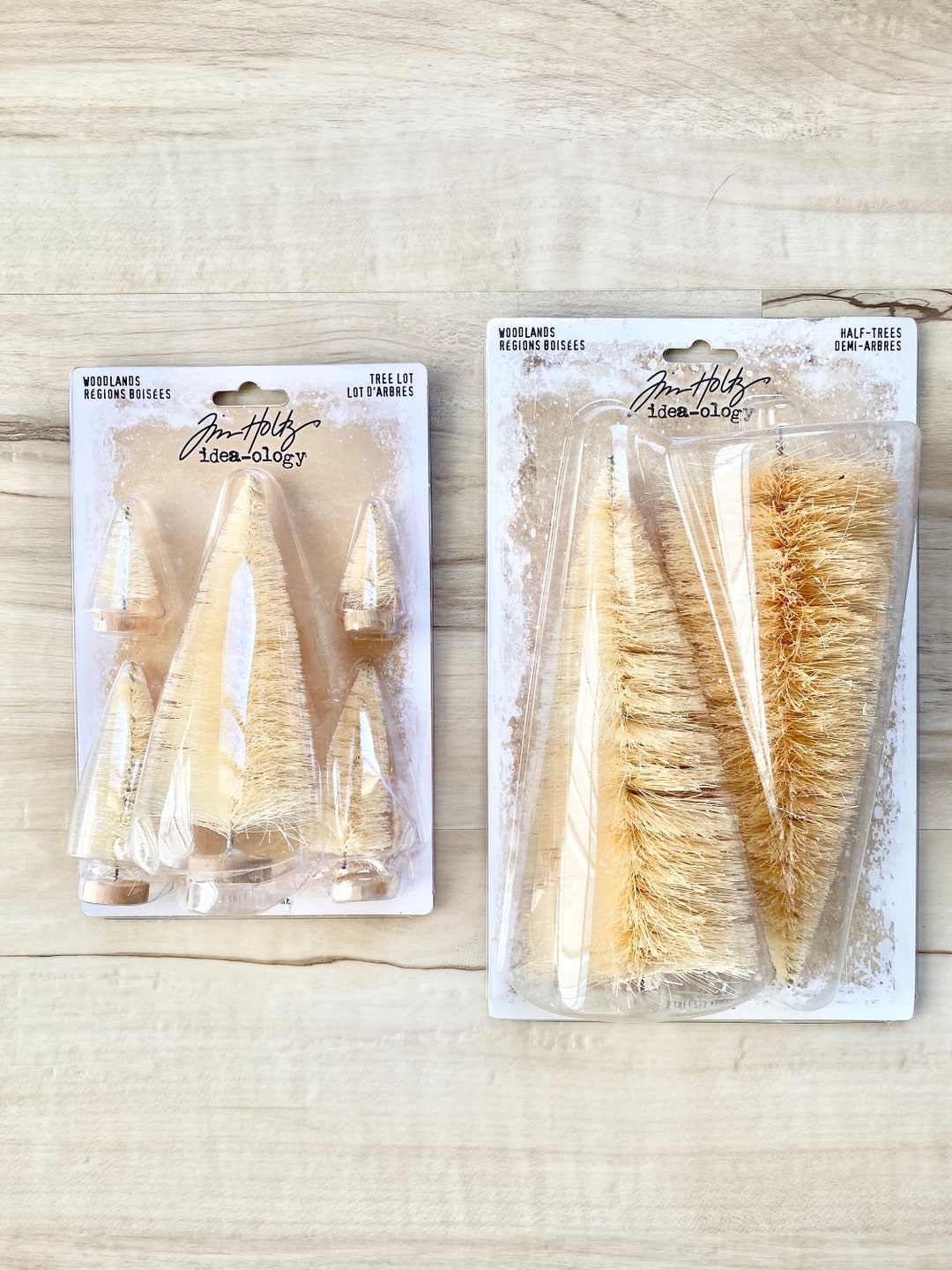 Tim Holtz, Ideaology, Woodlands Large Tree Lot Half Trees or Tree Lot ...