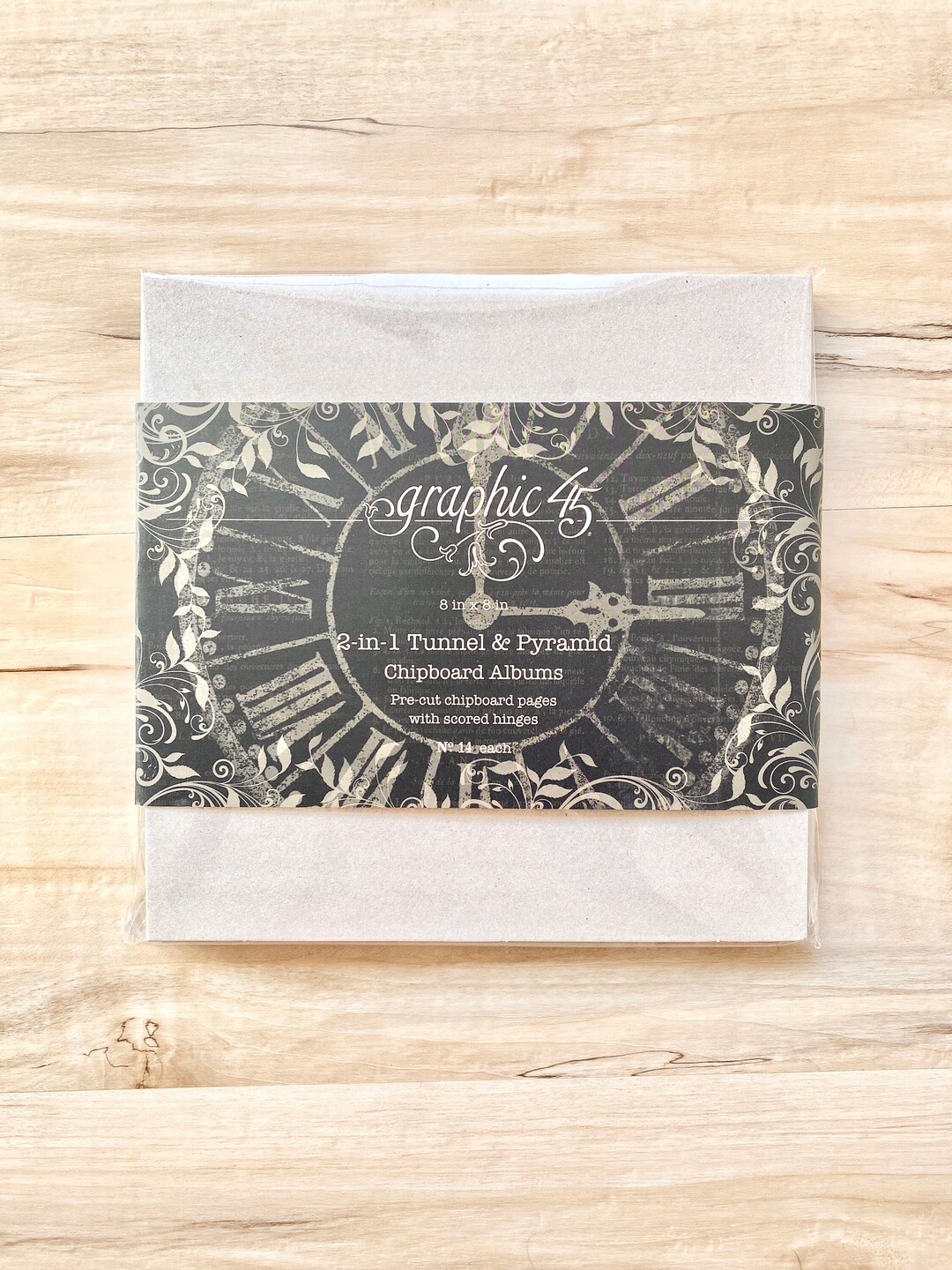 Graphic 45 2-in-1 Tunnel & Pyramid Album, 8x8", Instructions W/ Diagram ...