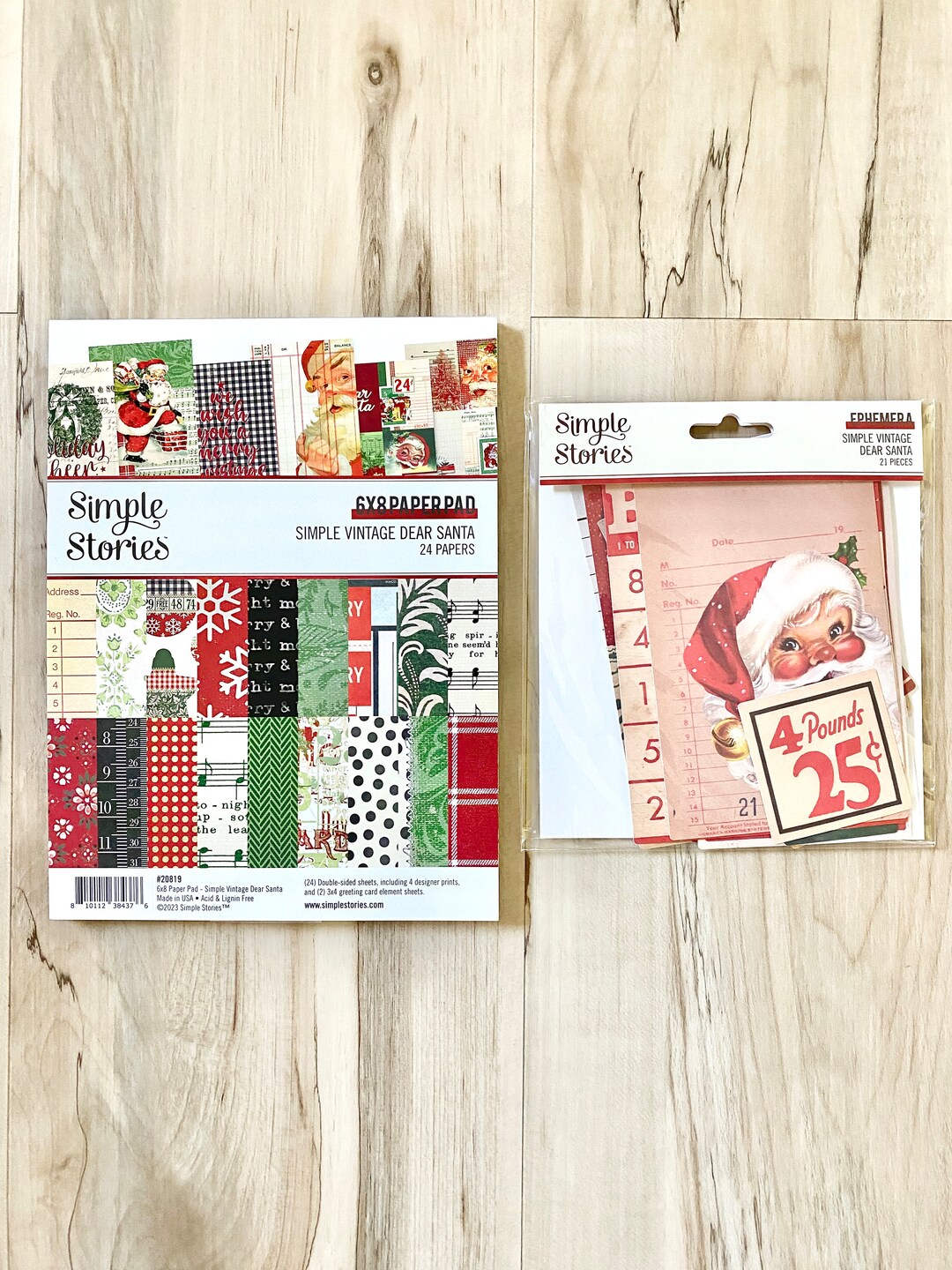 Simple Stories Simple Vintage Dear Santa 6x8" Paper Pad or Ephemera ...