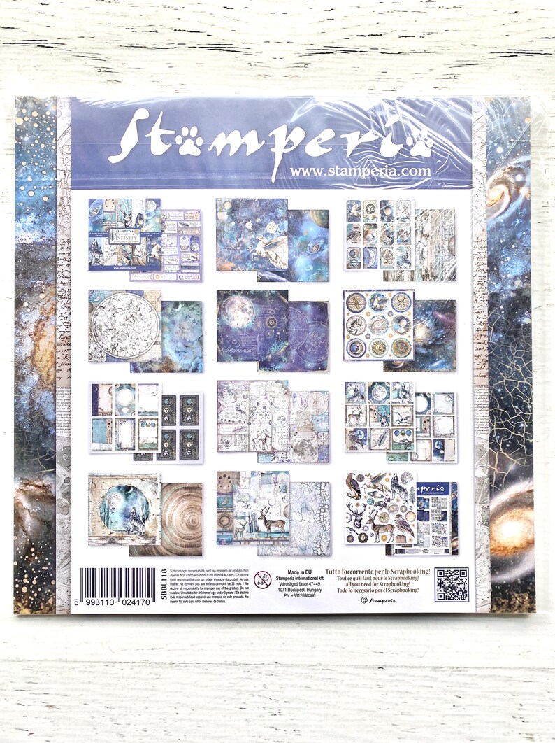 Stamperia Cosmos Infinity Paper Collection or Maxi Backgrounds ...