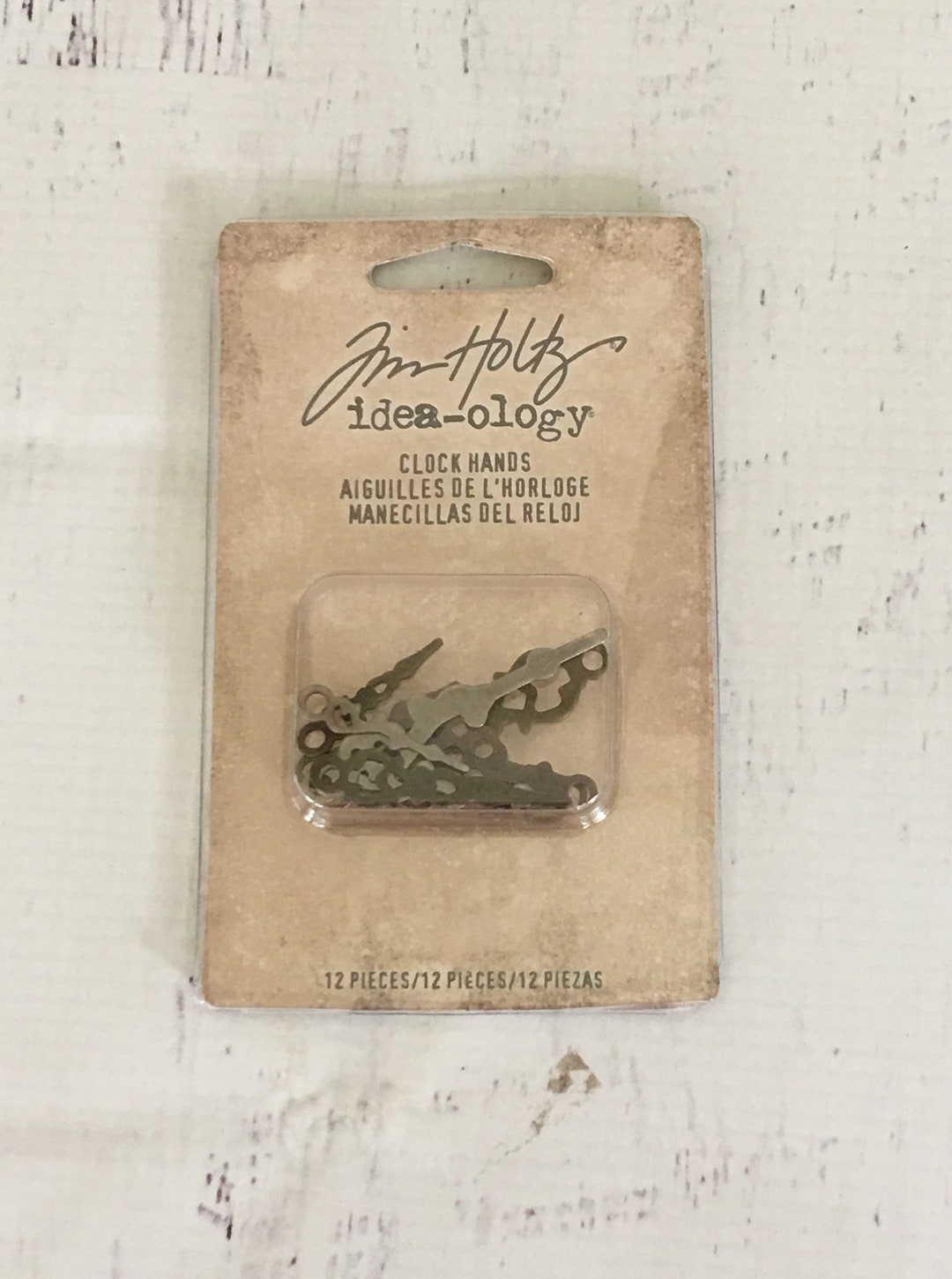 Tim Holtz Ideaology, Clock Hands, Metal, Embellishment, Planner ...